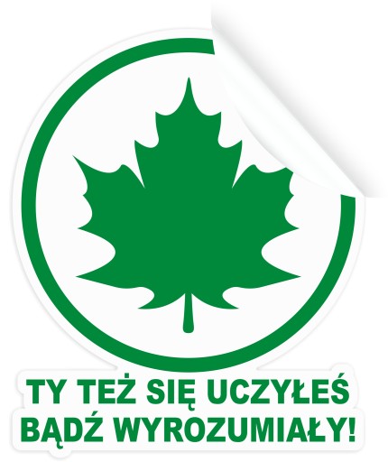 ZIELONY LISTEK Naklejka na samochód Liść Klonu Znak Młodego Kierowcy za ... ZIELONY LISTEK Naklejka na samochód Liść Klonu Znak Młodego Kierowcy za ...