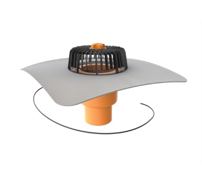 Wpust dachowy pionowy z kołnierzem TWE 75 PVC S (8595638702256) • Cena ...