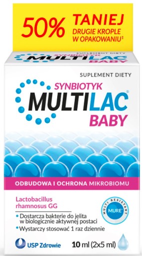 Multilac Baby Krople Synbiotyk 10ml (5903031282627) • Cena, Opinie ...