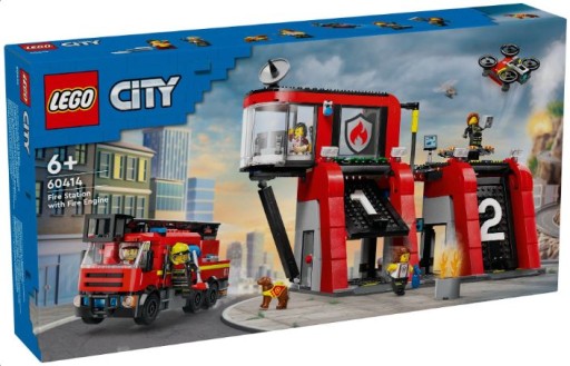 LEGO CITY - REMIZA STRAŻACKA Z WOZEM STRAŻACKIM NR. 60414 ...