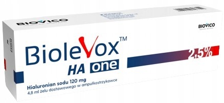 Biolevox HA One 2,5%, 4,8 ml żelu dostawowego w ampułkostrzykawce ...