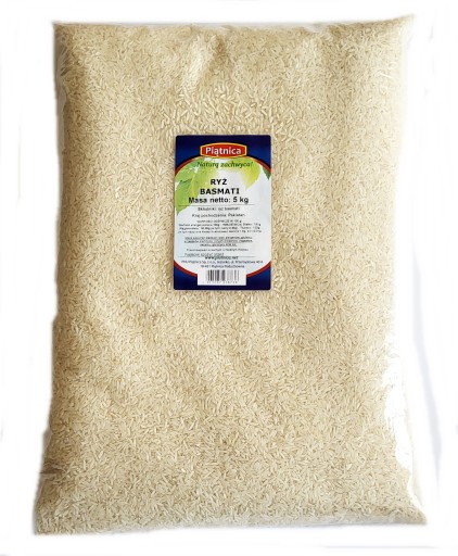 RYŻ BASMATI NATURALNY BIAŁY 5KG JAKOŚĆ PIĄTNICA 12823425771 - Allegro.pl