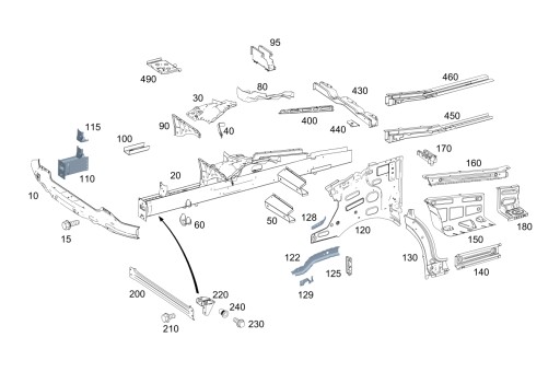 Oryginalna Belka Poprzeczna Mercedes Sprinter za 1565.00PLN z OLSZTYN ...
