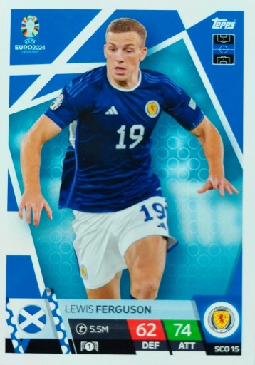 EURO 2024 TOPPS MATCH ATTAX SCO 15 LEWIS FERGUSON SZKOCJA - 15345764847 ...