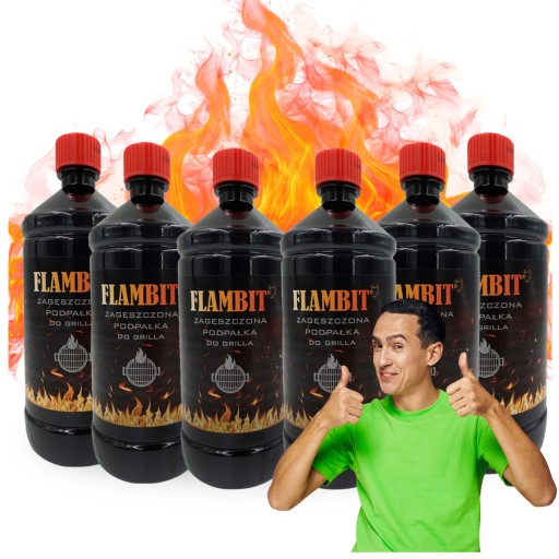Rozpałka W Płynie 6L Do Grilla Kominka Pieca Podpałka Flambit Wydajna ...