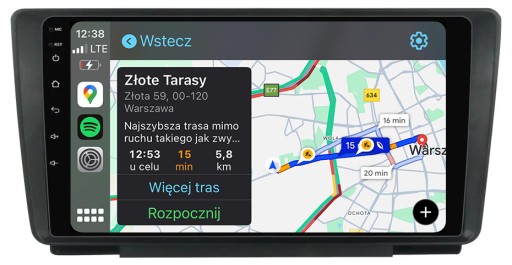 ŠKODA OCTAVIA YETI 2008-2013 Nejnovější Android Autorádio s CarPlay a ...