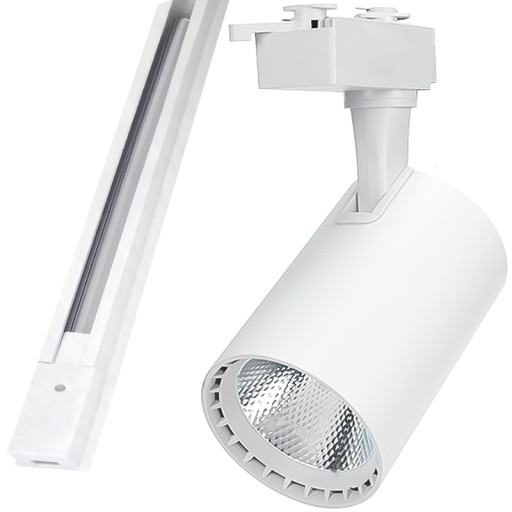 LAMPA LED SZYNOWA REFLEKTOR OŚWIETLENIE ZIMNE PRZEDPOKÓJ KORYTARZ GANEK ...