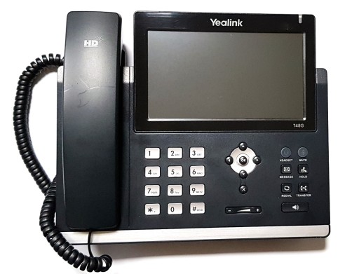 TELEFON PRZEWODOWY IP PoE YEALINK SIP-T48G T48G-IP - Sklep, Opinie, Cena w Allegro