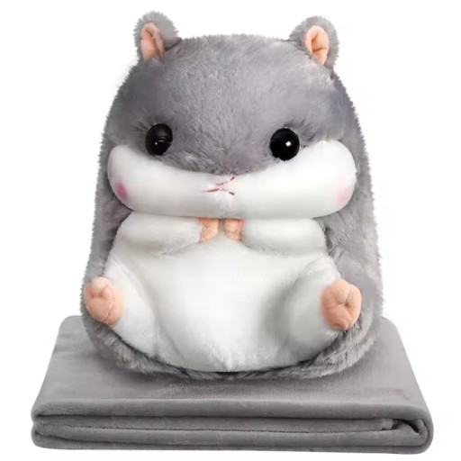 CHOMIK Z KOCYKIEM MASKOTKA PRZYTULANKA ZABAWKA PREZENT 40cm ...