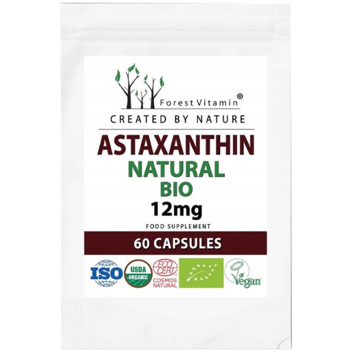 FOREST VITAMIN Astaxanthin Natural Bio 12mg 60caps PRZECIWUTLENIACZ SKÓRA (5904890310940) • Cena ...
