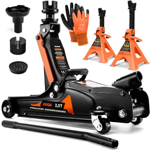 PODNOŚNIK SAMOCHODOWY LEWAREK ŻABA LEWAR 2,5T KOBYŁKI 3T PODPORY ...