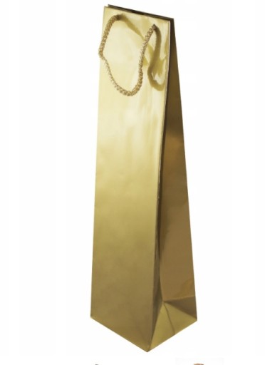 Torebka na alkohol TORBA NA WINO LAMINOWANA ZŁOTA FOLIA BŁYSK • Cena, Opinie • Torby papierowe ...
