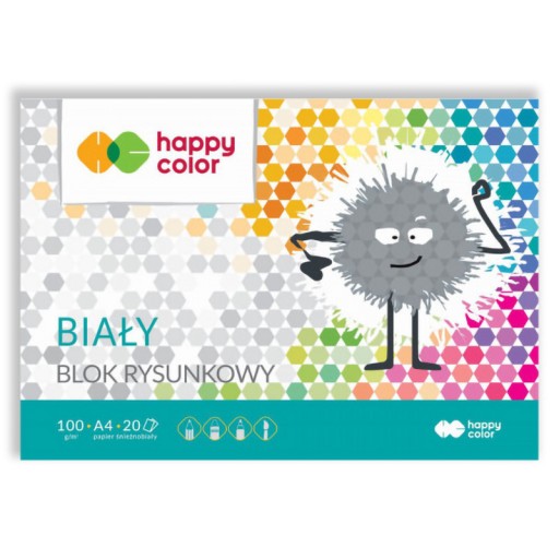 A4-es rajzlap, fehér, 20 lap, 100g Happy Color, (5905130106606) • Ár ...
