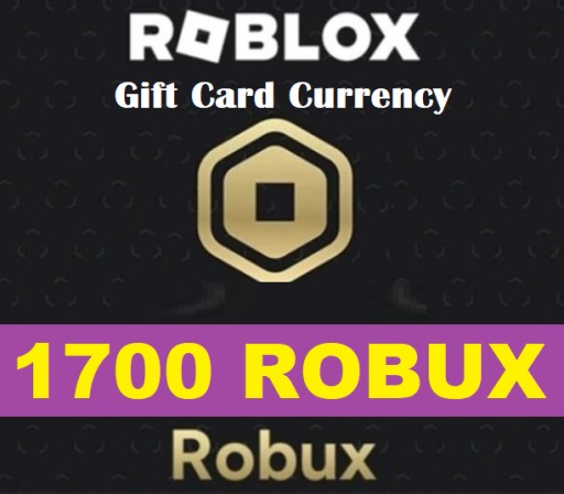 ROBLOX KOD NA 1700 ROBUX 1700RS ROBUXÓW ROBUXY GIFT CARD WALUTA CODE ...