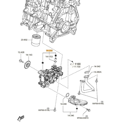 Mazda OE SH01-14-100A pompa oleju 5052103658164 za 2399.00PLN z Gorzów ...