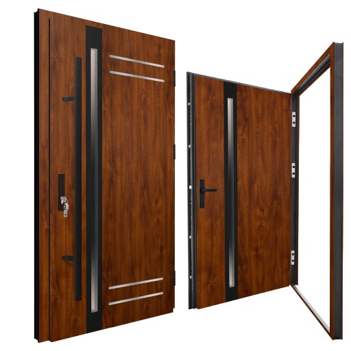 DRZWI ZEWNĘTRZNE WEJŚCIOWE STALOWE 90PRAWE 92MM GRUBE ANTABA PIANA POLSKIE! (DRZWI ZEWNĘTRZNE ...