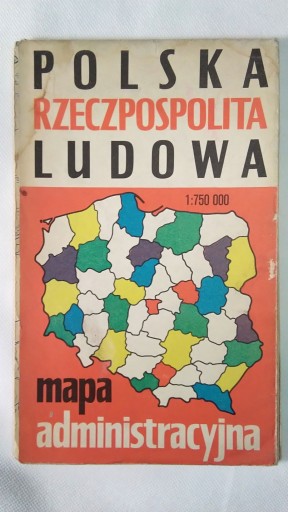 Polska PRL mapa administracyjna PPWK 1975 r. 15244035658 - Allegro.pl