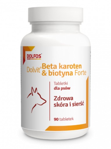 DOLFOS DOLVIT BETA KAROTEN BIOTYNA FORTE 90 tabletek (5902232645828) • Cena, Opinie • Suplementy ...