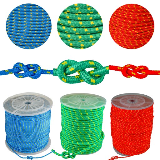 LINA LINKA POLIPROPYLENOWA PLECIONA 8MM NA METRY (5905249151245) • Cena, Opinie • Liny ...