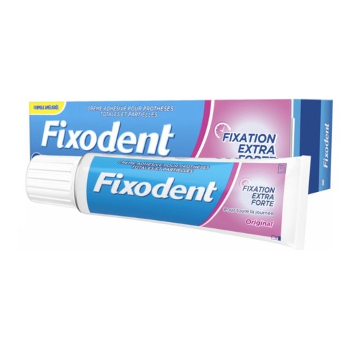 FIXODENT FIXATION Extra Forte Original 47g krem do mocowania protez (8006540331194) • Cena ...
