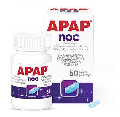 APAP NOC, 50 TABLETEK (BUTELKA), USP Zdrowie (6216754955686) • Cena ...