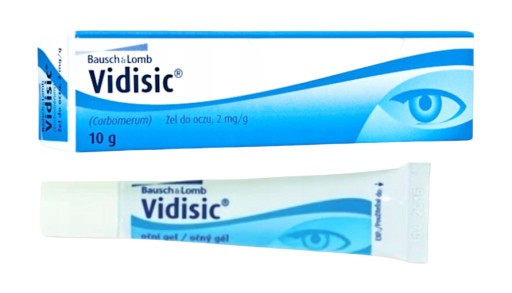 Vidisic 2mg/g żel na suchość oczu - karbomer - 10g 13572596461 - Allegro.pl