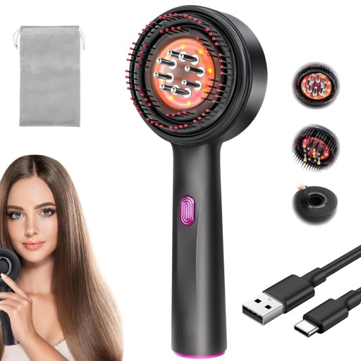 ELEKTRICKÁ KEFA MASÁŽNY PRÍSTROJ RAST VLASOV RELAX POKOŽKY HLAVY SPA ...