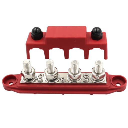 dc 48v 250a 4 terminal studs busbar powerterminal block M8 M10 High ... dc 48v 250a 4 terminal studs busbar powerterminal block M8 M10 High ...