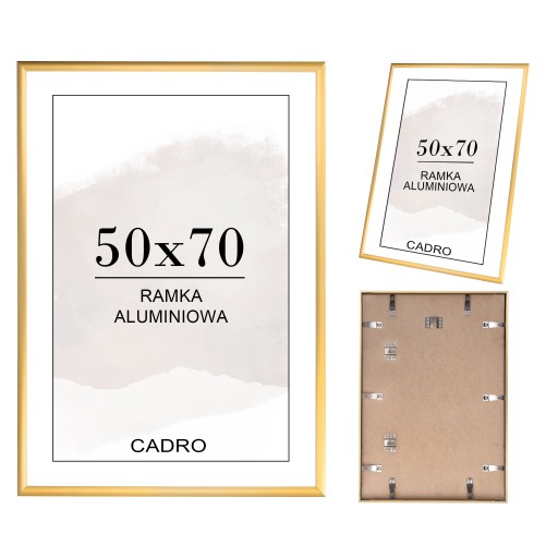 Ramka 50x70 ramki na zdjęcia B2 złota aluminiowa (5903822658204) • Cena ... Ramka 50x70 ramki na zdjęcia B2 złota aluminiowa (5903822658204) • Cena ...