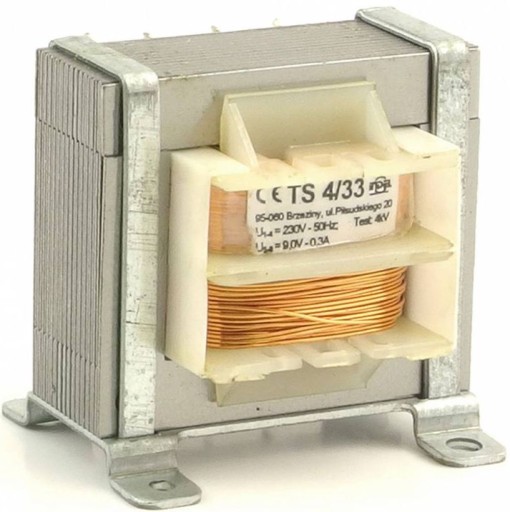Transformator 4VA, 230Vac (9V) 0.3A, Indel, TS4/33 - Sklep, Opinie, Cena w Allegro