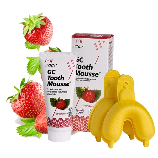 Płynne szkliwo pasta bez fluoru GC Tooth Mousse truskawka 35 ml ...