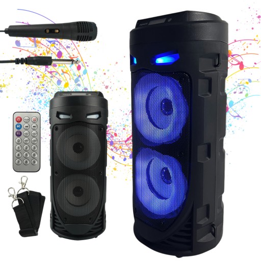 BEZDRÔTOVÝ REPRODUKTOR 16W BOOMBOX KARAOKE PREHRÁVAČ LED RÁDIO za 28,27 ...