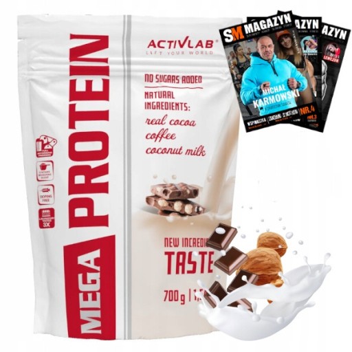 ACTIVLAB MEGA PROTEIN 700G BIAŁKO KREATYNA TAURYNA - 5907368801490 ...