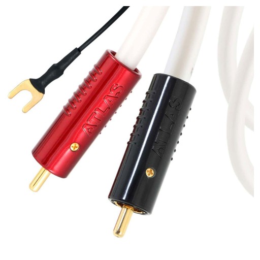 KABEL DO GRAMOFONU Z ZYŁĄ UZIEMIAJĄCĄ ATLAS ELEMENT ACHROMATIC (TT) 1 ... KABEL DO GRAMOFONU Z ZYŁĄ UZIEMIAJĄCĄ ATLAS ELEMENT ACHROMATIC (TT) 1 ...