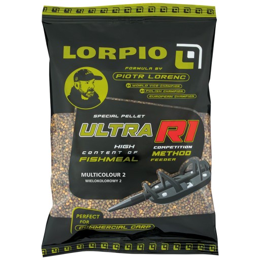 LORPIO PELLET ULTRA R 1 TÖBBSZÍNŰ 2 mm - 700g, (5901571924243) • Ár, Vélemények - Allegro