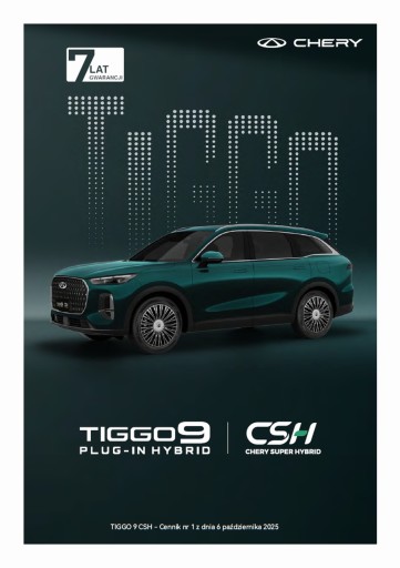 Chery Tiggo 9 CSH prospekt 10 2025 model 2026 polski • Cena, Opinie ...