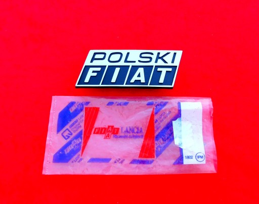 NOWY emblemat znaczek logo napis Polski Fiat 126p 126 ST FL ORYGINALNY ...