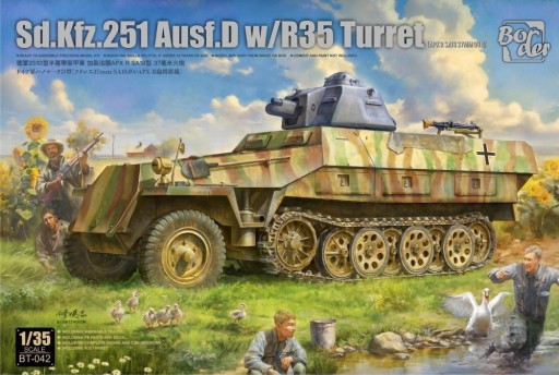 Border Model BT-042 Sd.Kfz.251 Ausf.D with R35 Turret (6971995746744 ...
