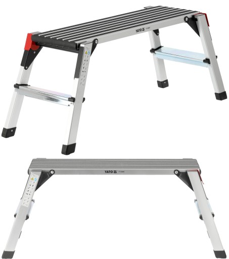 PODEST ROBOCZY 150kg 90x30cm SKŁADANY ALUMINIOWY PLATFORMA ROBOCZA YATO ...