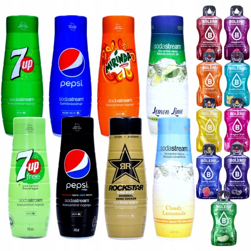 SODASTREAM SYROPY DO SATURATORA ZESTAW SMAKÓW - Sklep, Opinie, Cena w ...