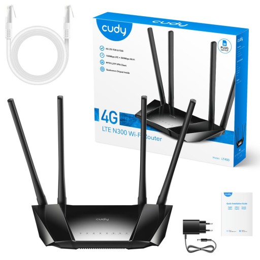 Router Cudy LT400 802.11n (Wi-Fi 4) - Sklep, Opinie, Cena w Allegro