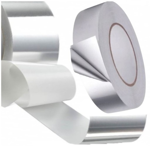 TAŚMA KOMINKOWA ALUMINIOWA wysokotemperaturowa termiczna do 350° 50mm ... TAŚMA KOMINKOWA ALUMINIOWA wysokotemperaturowa termiczna do 350° 50mm ...