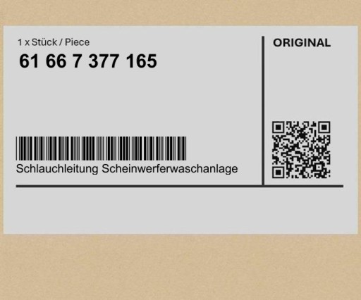 Przewód elast. spryskiwaczy reflektorów BMW X5 F15 F85 X6 F16 F86 ...