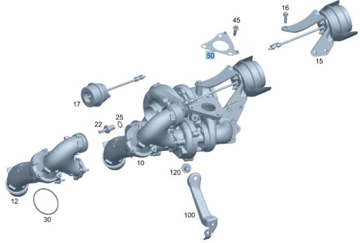 USZCZELKA TURBINY 2.2CDI OM651 MERCEDES SPRINTER A6510960480 za 78,27 ...