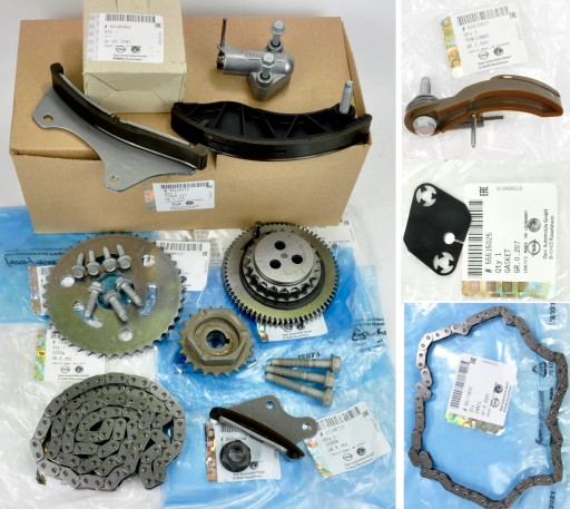 Opel OE 95528472 55573877 zestaw łańcucha rozrządu - Allegro.pl