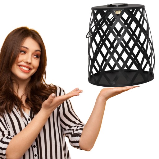 Ledowy LAMPION solarny ogrodowy LED IP44 czarny (7391482048509) • Cena ...