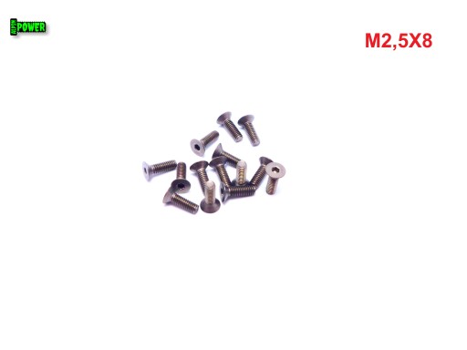 M2,5X8 ŚRUBA TYTANOWA IMBUSOWA DIN 7991 TYTAN GRADE 2 S1,5/S2,0 (M2,5X8DIN7991TYGR215) • Cena ...