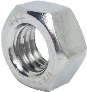 M27-es A2-es hatszögletű anyák DIN 934 szabvány szerint, 10 darabos ...