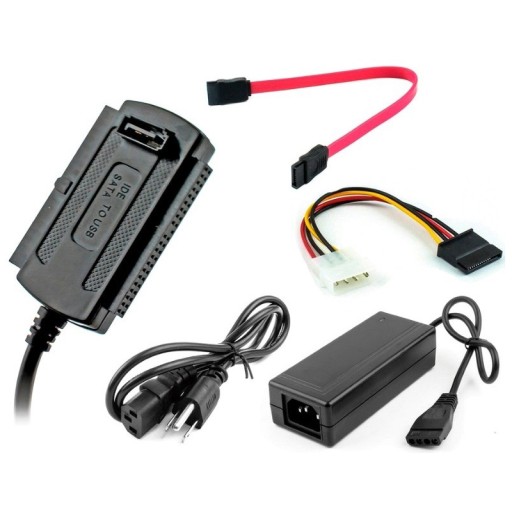 ADAPTER USB ATA IDE 2.5 PRZEJŚCIÓWKA DYSKU TWARDEGO NA USB ZASILACZ ...
