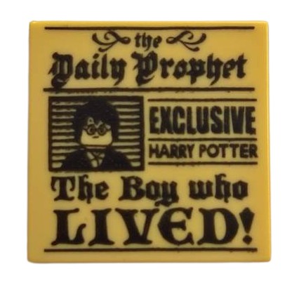 LEGO 3068bpb1156 2x2 TILE Daily Prophet NOWA (1g) • Cena, Opinie ...